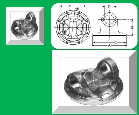 High quality Spicer 5-2-619 Drive Shaft Flange Yoke 1610 Series Replacement Made in China