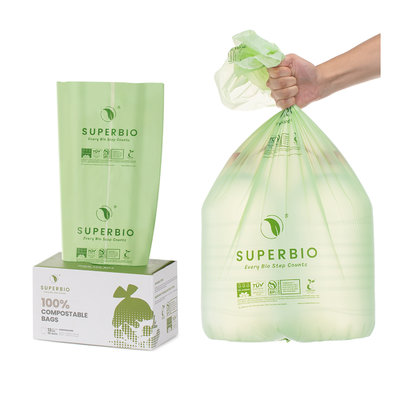 13gal 100% Customized Compostable Garbage Bags With BPI ok Compost Certificate supplier