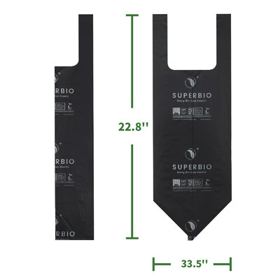 8 gal 100% Customized Compostable Portable Toilet Bags With BPI ok Compost Certificate supplier