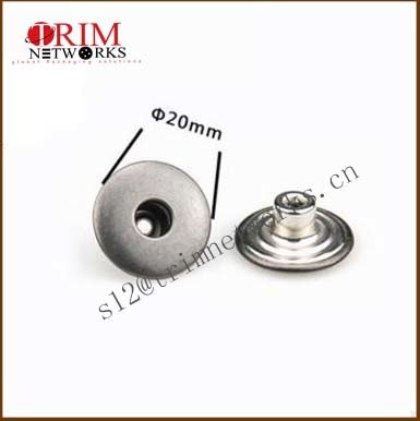 Brass jeans 20MM HVB Anti Nickle flat face round fashion accessories metal button