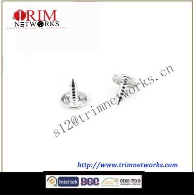 Aluminium 8.7X9.6MM HVB nickle threaded nails FOR JEANS BUTTON