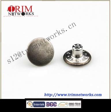 Brass jeans 17MM HVB Nickle micro-convex round fashion accessories button