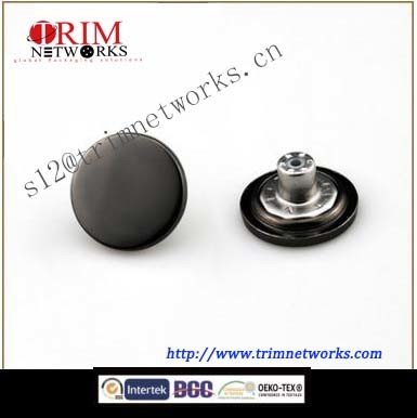 Alloy jeans 20MM HVS Nickle plastic inside round and smoth button