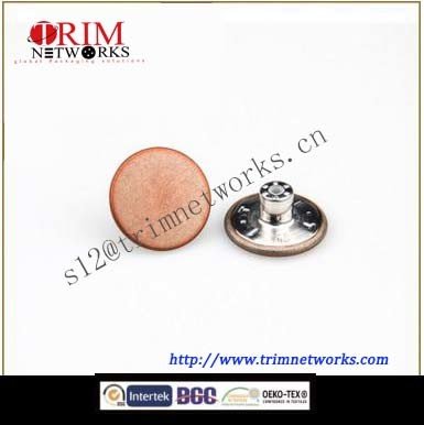 Brass jeans 20MM HVB Copper Tin round fashion accessories button