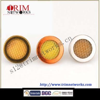 Brass jeans 15MM&17MM HVB Orange copper/HVB Nickle/HVB Anti-brass grid with steel plastic inside accessories button