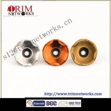 Brass Jeans 19MM HVB Orange copper/HVB Nickle/HVB Anti-brass round and flat jeans fashion button