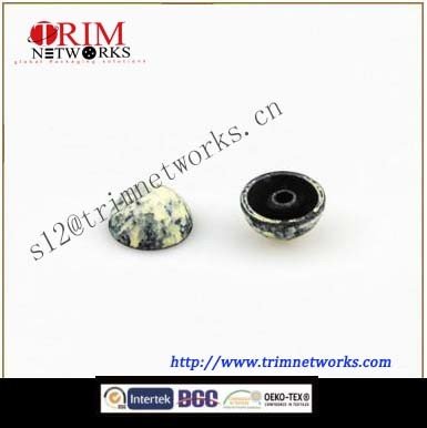 Alloy rivet 12.6MM DK Bronze with yellow hemispherical fashion metal button