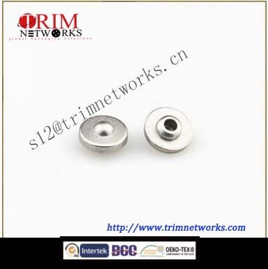 Alloy rivet 9.5MM HVB Matte nickle bead round fashion metal button