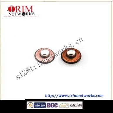 Brass rivet 8MM R7 Oxid alloy/R7 Copper Tin bead assemble round fashion metal button