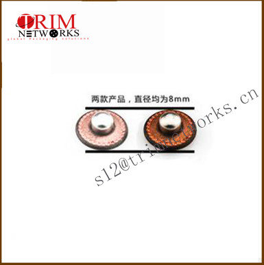 Rivet  brass metal button maker 8MM R7 Black/R7 Oxid alloy/R7 Copper Tin bead assemble button