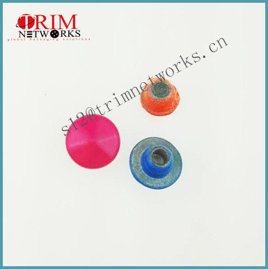 Alloy rivet metal button maker 9MM spraying Shocking Pink/Agean Blue/Neo Organge alloy cone diamond button