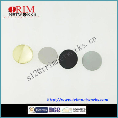 Alloy shank fashion metal button maker 27MM HVS gold smooth and bright garment button