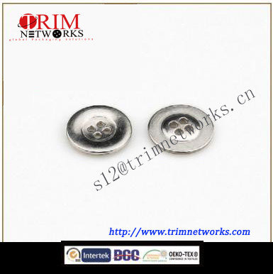 Alloy 4Holes 17MM HVB Nickle concave fashion metal button
