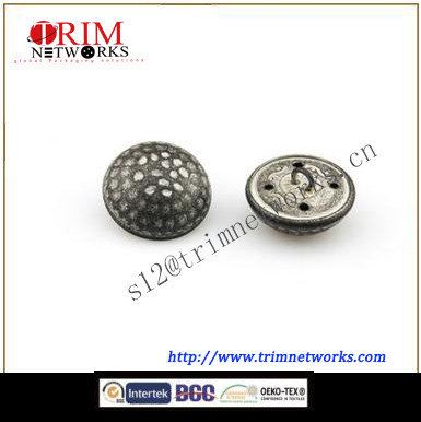 Brass 19MM & 15.3MM HVB Oxid Tin fashion metal shank button