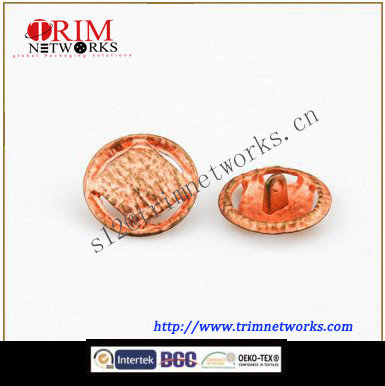Alloy shank 22.3MM&19MM&15.2MM HVB Green copper hollowed-out fashion metal button