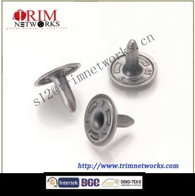 Brass tacks 9*8mm HVB Anti Nickle/Oxid Alloy FOR JEANS BUTTON
