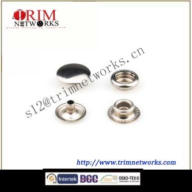Brass snap 12.5MM button cap with #406 buttom part HVB Nickle fashion metal button