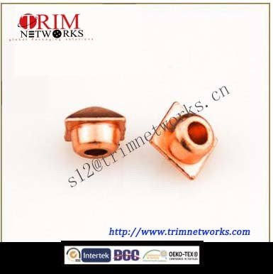 Alloy rivet 6MM HVB Imi gold/HVB rose gold square tower shaped fashion metal button