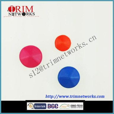 Alloy rivet metal button maker 9MM spraying Shocking Pink/Agean Blue/Neo Organge alloy cone diamond button