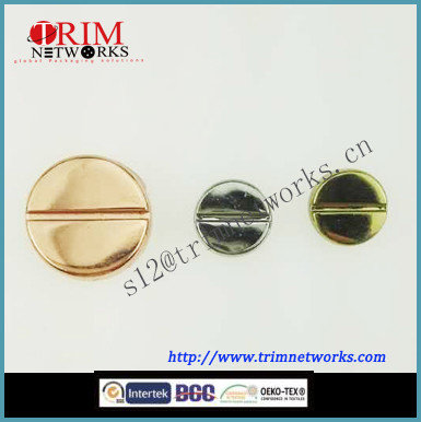 Alloy rivet metal button maker 12MM & 19MM HVS light copper/HVS gold/HVS nickle single canal flat alloy Button
