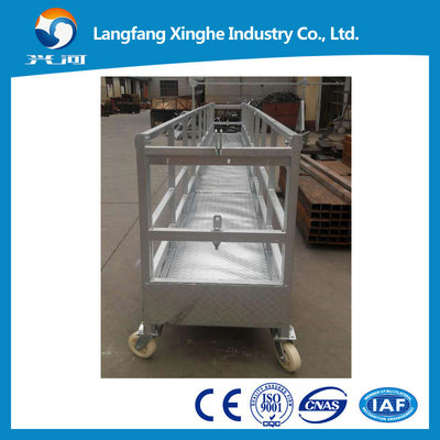 ce hot galvanized suspended platform， glass cleaning cradle ，zlp gondola chimney
