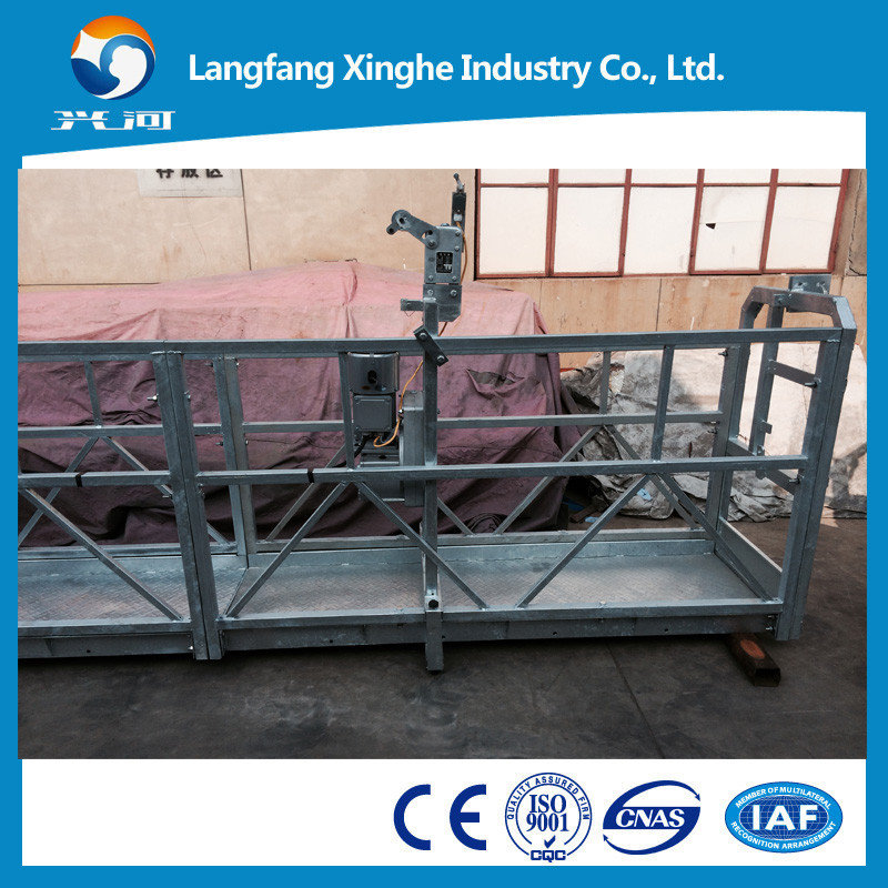 aerial suspended working platform/zlp630 electric suspended cradle/suspended scaffolding