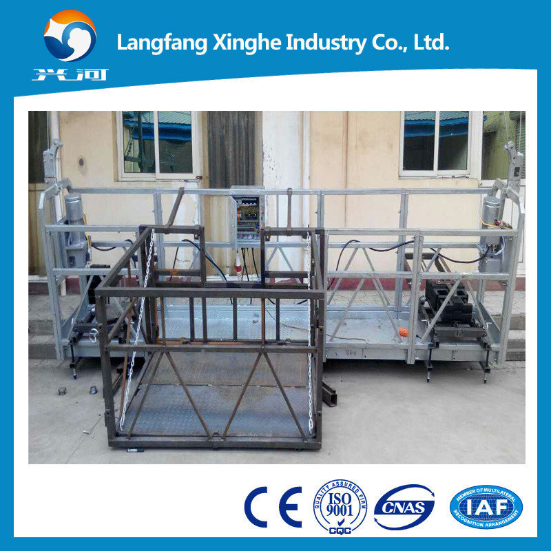 Suspended platform ZLP630， rope suspended platform safety ，window cleaning equipment