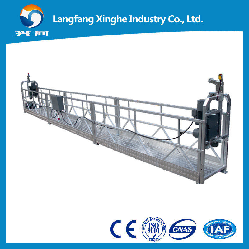 Suspended platform，safe work platforms ZLP800 for facade cleaning and maitenance