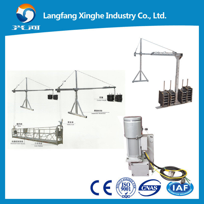Suspended platform ZLP800， working at height equipment for glass cleaning