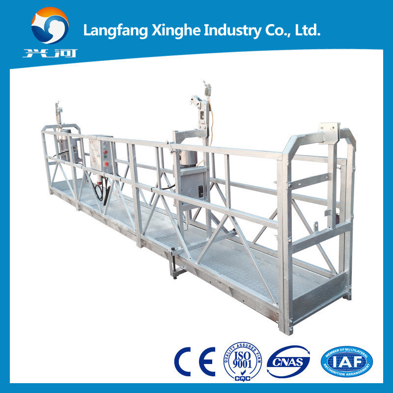 800kg Wire rope suspended platform / electric gondola platform / suspended scaffolding