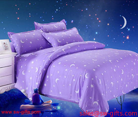 China New Printing Bedding Set Fashion Bed Sheet Duvet Cover Pillowcase Winter Cotton Bed set supplier