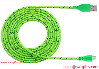 China HOT 1M/2M/3M Nylon Braided Micro USB Cable, Charger Data Sync USB Cable Cord For Samsung supplier