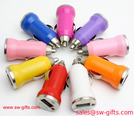 China Promotion Bullet Mini USB Car Charger Universal Adapter for iphone 5S 6 6S Plus Samsung supplier