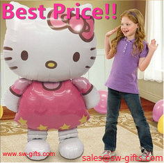 China Hello Kitty Cat foil Balloons Cartoon Birthday Decoration Wedding Party Inflatable Balloon supplier