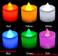 China Polypropylene Plastic Candle Shape LED Fliker Flameless Candles Light For Wedding Party supplier