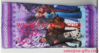 China Cheap Stock cartoon design beach towel baby towel baby bath towel 100% cotton supplier