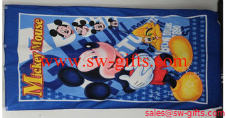 China 80%Polyester 20%Polyamide cartoon printed microfiber bath towel cartoon baby blanket supplier