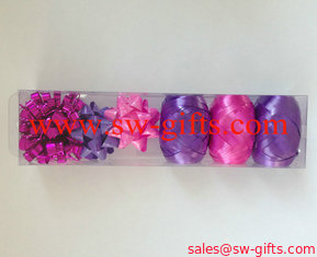 China Gift Decorative Plastic Ribbon Bow Metallic PP bow & Ribbon Christmas accessory supplier