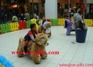 China Chinese Battery Plush Toys Motorized Animals Riding Pets for Sale Fire Proof Plush Animal supplier