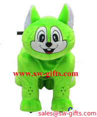 China Indoor Amusement Fun Park Animal Motorized Plush Kids Toy Zippy Rides supplier