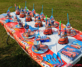 China Cars theme Kids Birthday Party Decoration Set Party Supplies Baby Birthday Pack event party supplies supplier