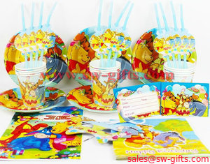 China Wholesale Disney Winnie the Pooh Birthday Party Decorations Kids Evnent Party Supplies Party Decoration supplier