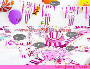 China Frozen kids girls disposable paper cups + plates party pack birthday Party Decoration Set party supplies for 6 people supplier