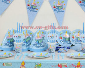 China Boy 1st theme birthday party decoration set birthday party supplies baby birthday party pack supplier