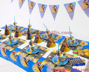 China Beauty and the Beast Kids Birthday Party Decoration Set Party Supplies Baby Birthday Party Pack event party supplies supplier