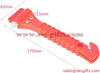 China Mini Car Safety Hammer Life Saving Escape Emergency Hammer Seat Belt Cutter Window Glass Breaker Car Rescue Red Hammer supplier