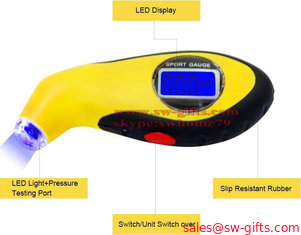 China Diagnostic Tools tire pressure gauge Meter Manometer Barometers Tester Digital LCD Tyre Air For Auto Car Motorcycle Whee supplier