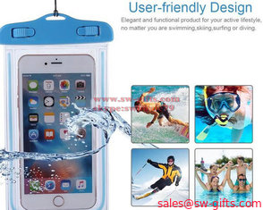 China Waterproof soft clear PVC phone pouch bags case for samsung galaxy s8 J5 J7 J3 A3 A5 A7 2017 for iphone X 8 5s sport bag supplier