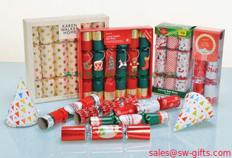 China Wholesale Products Party Popper Bon Bons Decorated Christmas Cracker With Small Gifts supplier