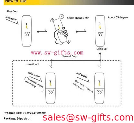 Cup 2015 Hot Sales - High Tech Products 55 Degree Magic Cup Vacuum Cup Water Ionizer supplier